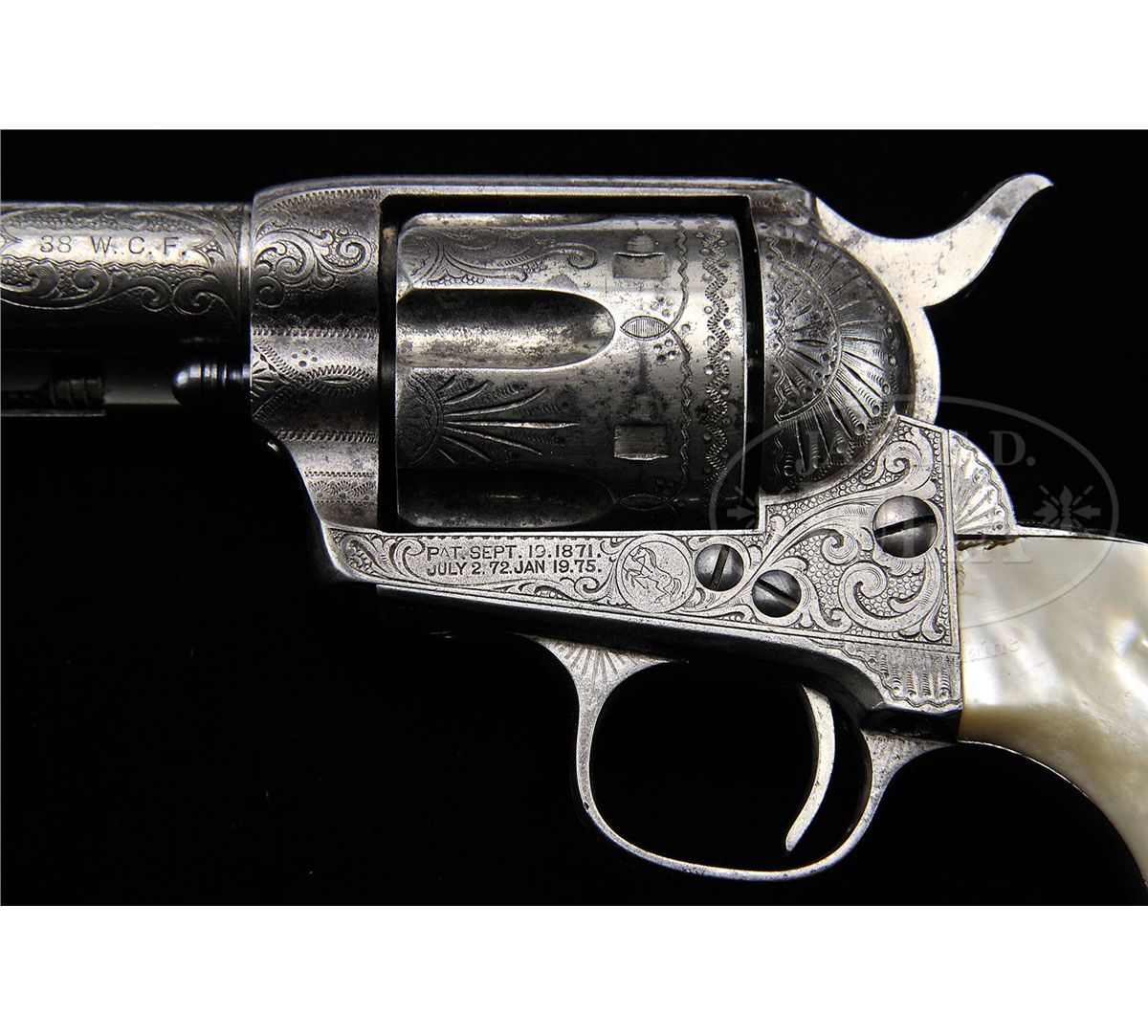 FINE FACTORY ENGRAVED COLT SINGLE ACTION ARMY REVOLVER.