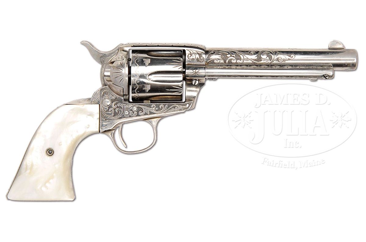 *FINE FACTORY ENGRAVED COLT SINGLE ACTION ARMY REVOLVER.