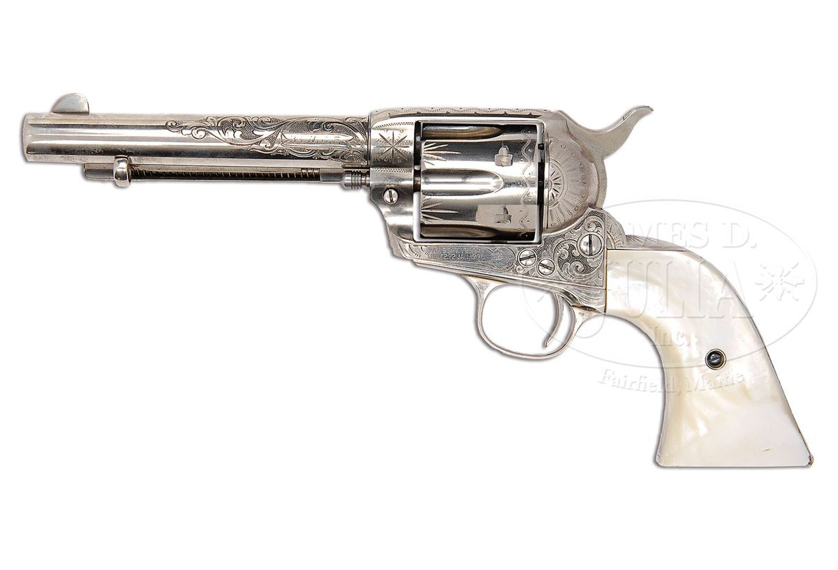 *FINE FACTORY ENGRAVED COLT SINGLE ACTION ARMY REVOLVER.