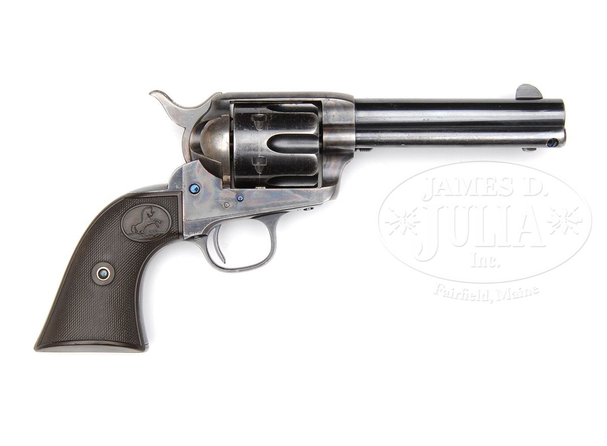 SUPERB BLACK POWDER FRAME COLT SINGLE ACTION ARMY REVOLVER.