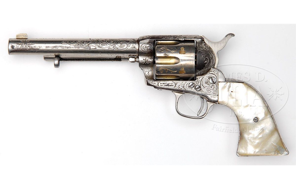 ENGRAVED COLT SINGLE ACTION ARMY REVOLVER.