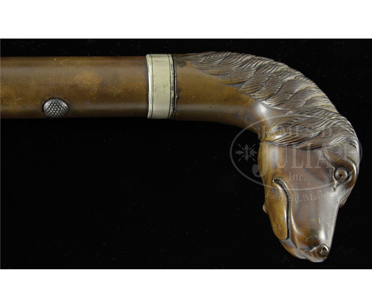 VERY RARE REMINGTON PERCUSSION CANE GUN.