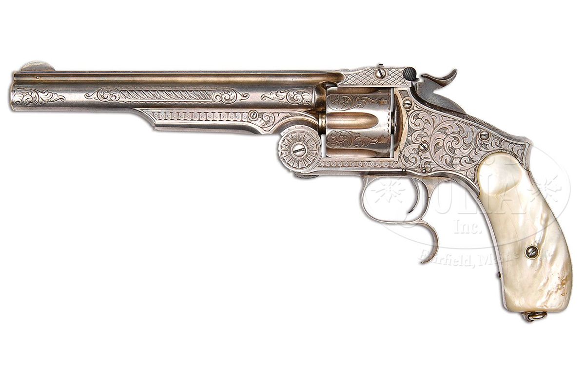 SCARCE ENGRAVED SMITH & WESSON NO. 3 2ND MODEL RUSSIAN SINGLE ACTION ...