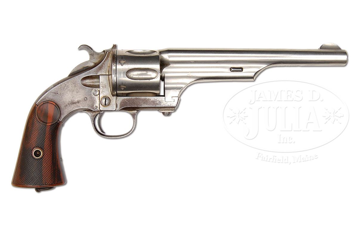 SCARCE EARLY MODEL MERWIN & HULBERT SINGLE ACTION ARMY REVOLVER.