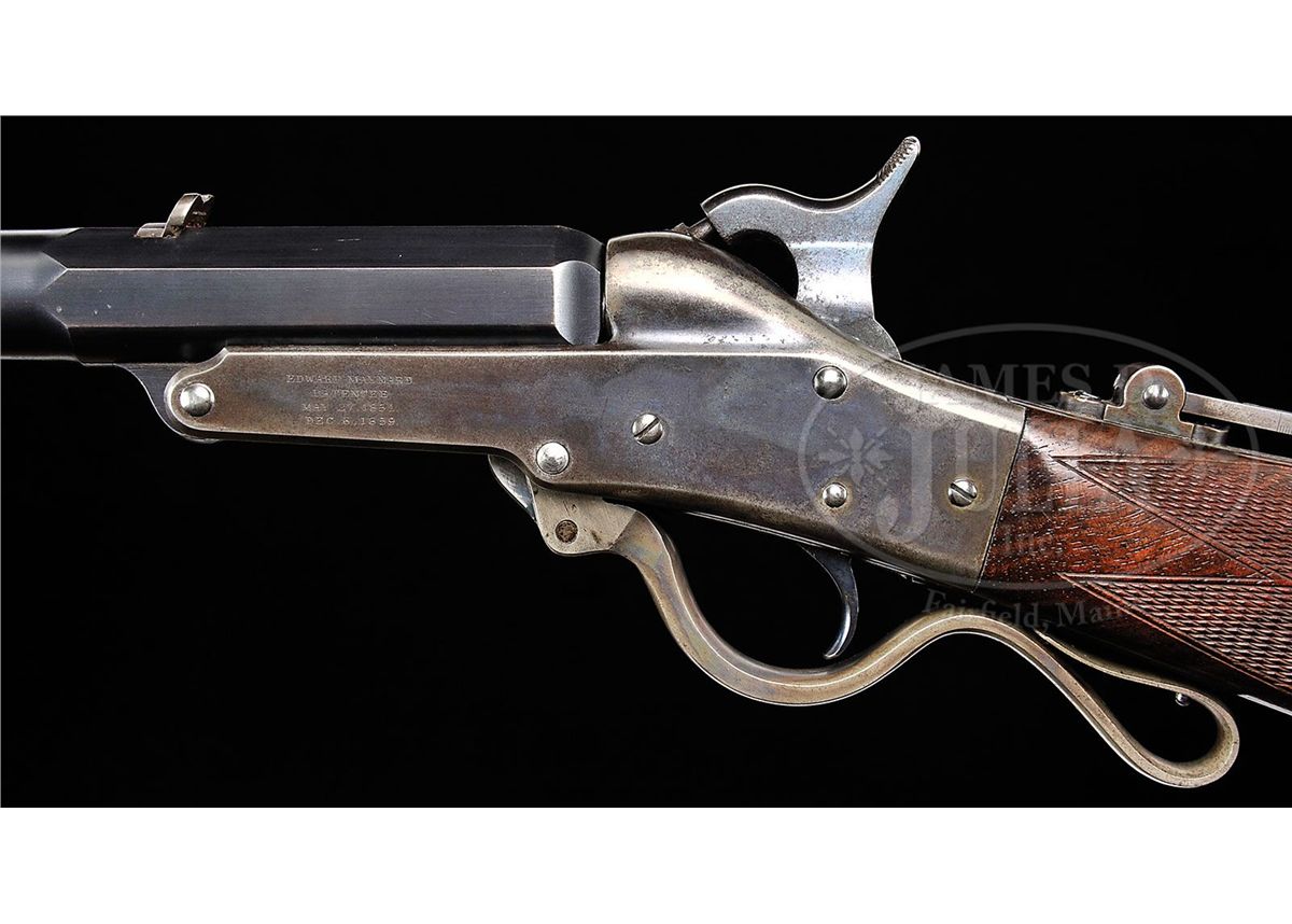 CASED MAYNARD MODEL 1865 PERCUSSION SPORTING RIFLE 2-BARREL SET.