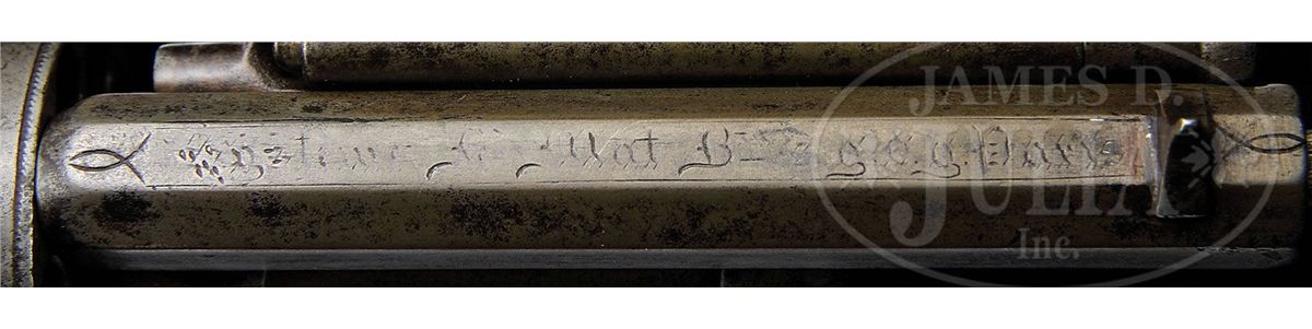 EXTREMELY RARE CONFEDERATE BABY LEMAT PERCUSSION REVOLVER, EARLIEST SN ...