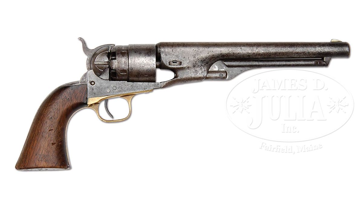 HISTORIC COLT M-1860 PERCUSSION ARMY REVOLVER ATTRIBUTED TO PVT. JOESPH ...