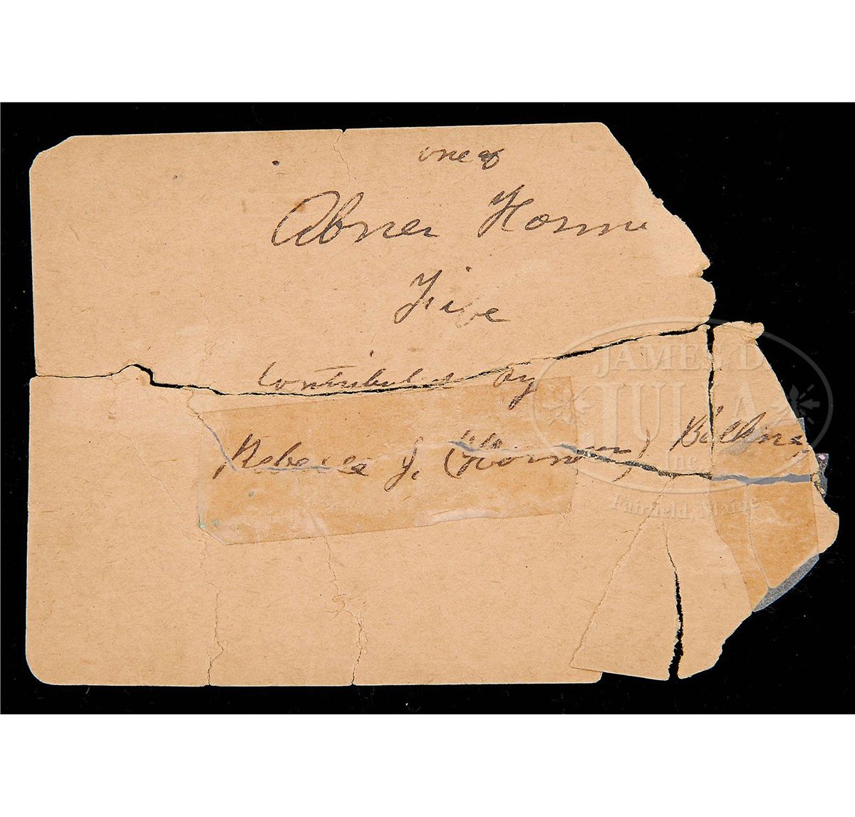 REVOLUTIONARY WAR IRON FIFE OF ABNER HOSMER WHO WAS KILLED AT THE ...