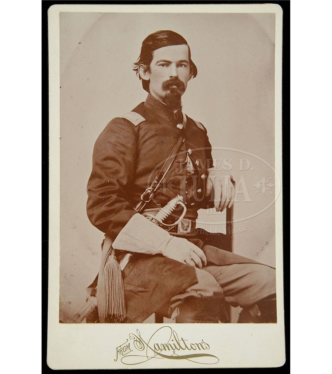 FABULOUS 7TH MICHIGAN CAVALRY GROUPING OF THE LAST COMMANDER OF GEORGE ...