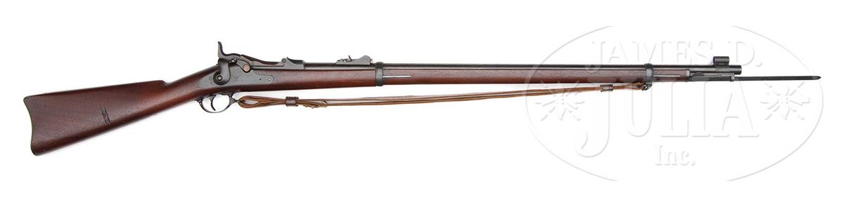 VERY RARE SPRINGFIELD MODEL 1880 ROD BAYONET RIFLE.