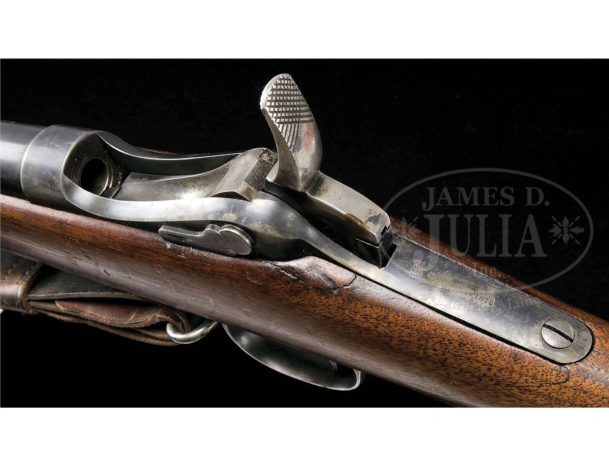 EXTREMELY RARE MODEL 1875 LEE VERTICAL ACTION SINGLE SHOT MILITARY RIFLE.