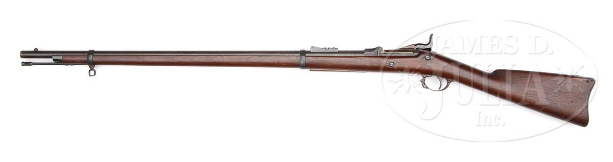 RARE SPRINGFIELD MODEL 1873 TRAPDOOR RIFLE WITH METCALFE EXPERIMENTAL ...