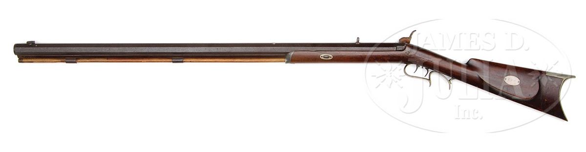 W. HACKNEY HALF-STOCK PLAINS RIFLE.