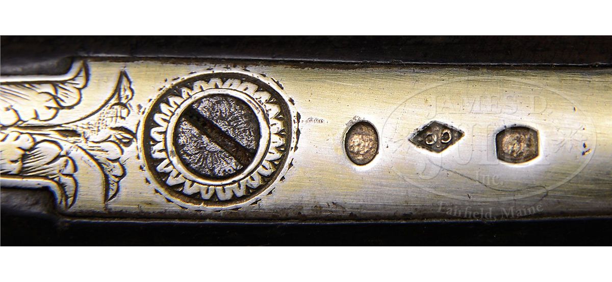 FINE AND RARE SILVER GILT MOUNTED FRENCH EMPIRE F/L RIFLE FOR OTTOMAN ...