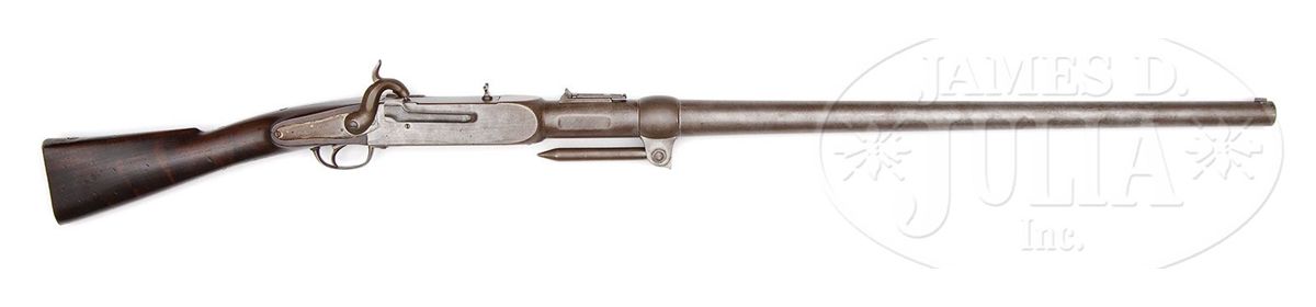 FRENCH MODEL 1842 BREECH-LOADING PERCUSSION RAMPART RIFLE.