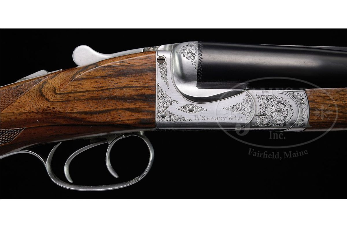 *CHOICE BUTCH SEARCY DELUXE BOXLOCK DOUBLE RIFLE W/TWO EXTRA BARRELS.