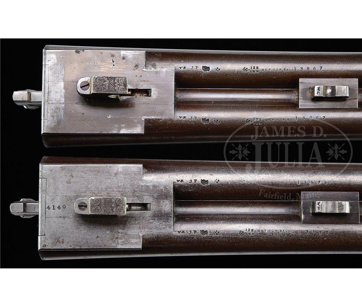 WESTLEY RICHARDS BEST ANSON DEELEY BOXLOCK GAME GUN WITH TWO SETS OF ...