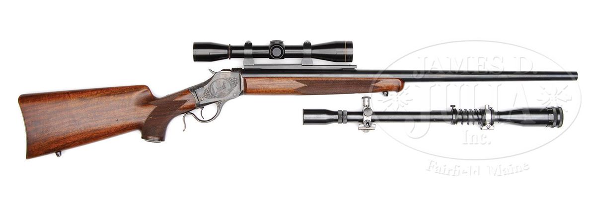 *RARE KEN HURST ENGRAVED GRIFFIN & HOWE BARRELED & STOCKED WINCHESTER ...