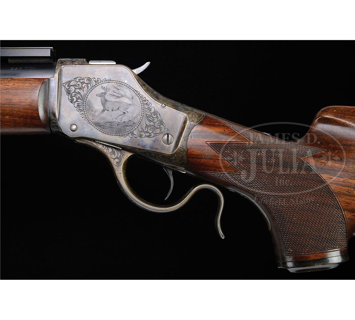 *RARE KEN HURST ENGRAVED GRIFFIN & HOWE BARRELED & STOCKED WINCHESTER ...