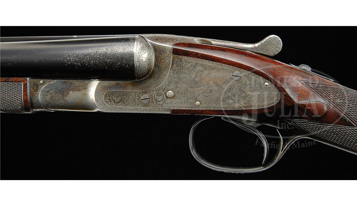 *FABULOUS L. C. SMITH MONOGRAM GRADE 16 BORE SINGLE TRIGGER EJECTOR ...