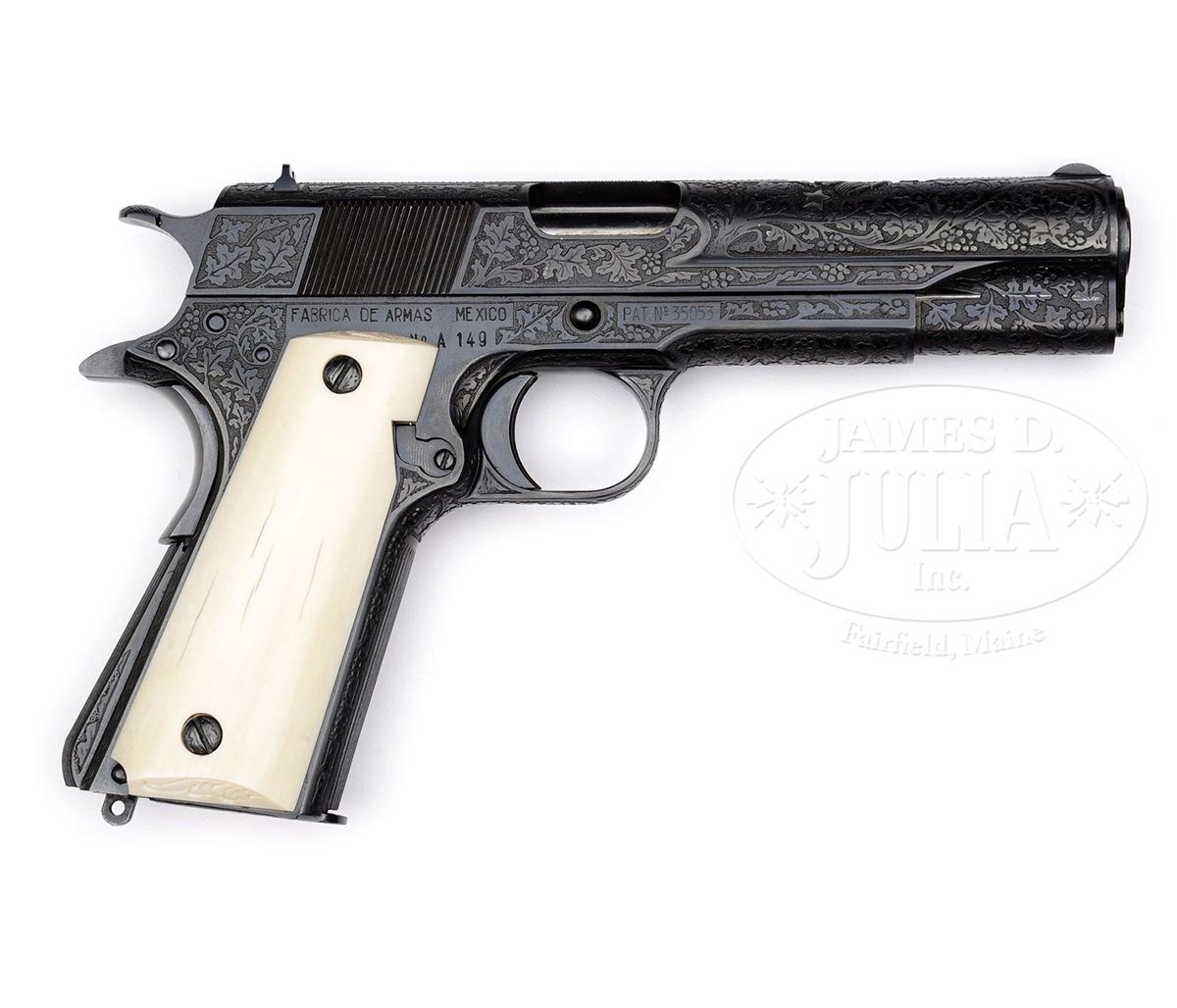 *RARE CUSTOM ENGRAVED OBREGON SEMI-AUTO PISTOL.