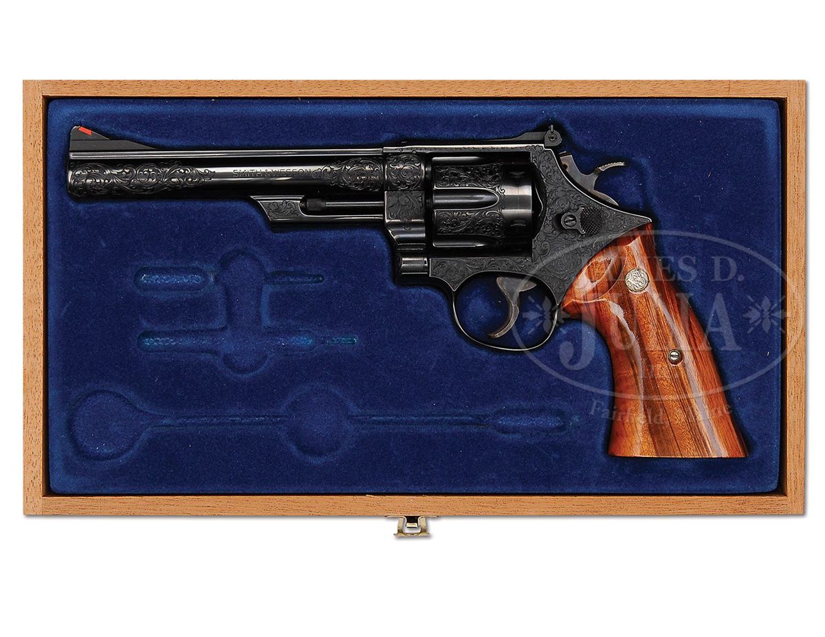 *RARE ENGRAVED SMITH & WESSON MODEL 29-2 DA REVOLVER THAT BELONGED TO ...