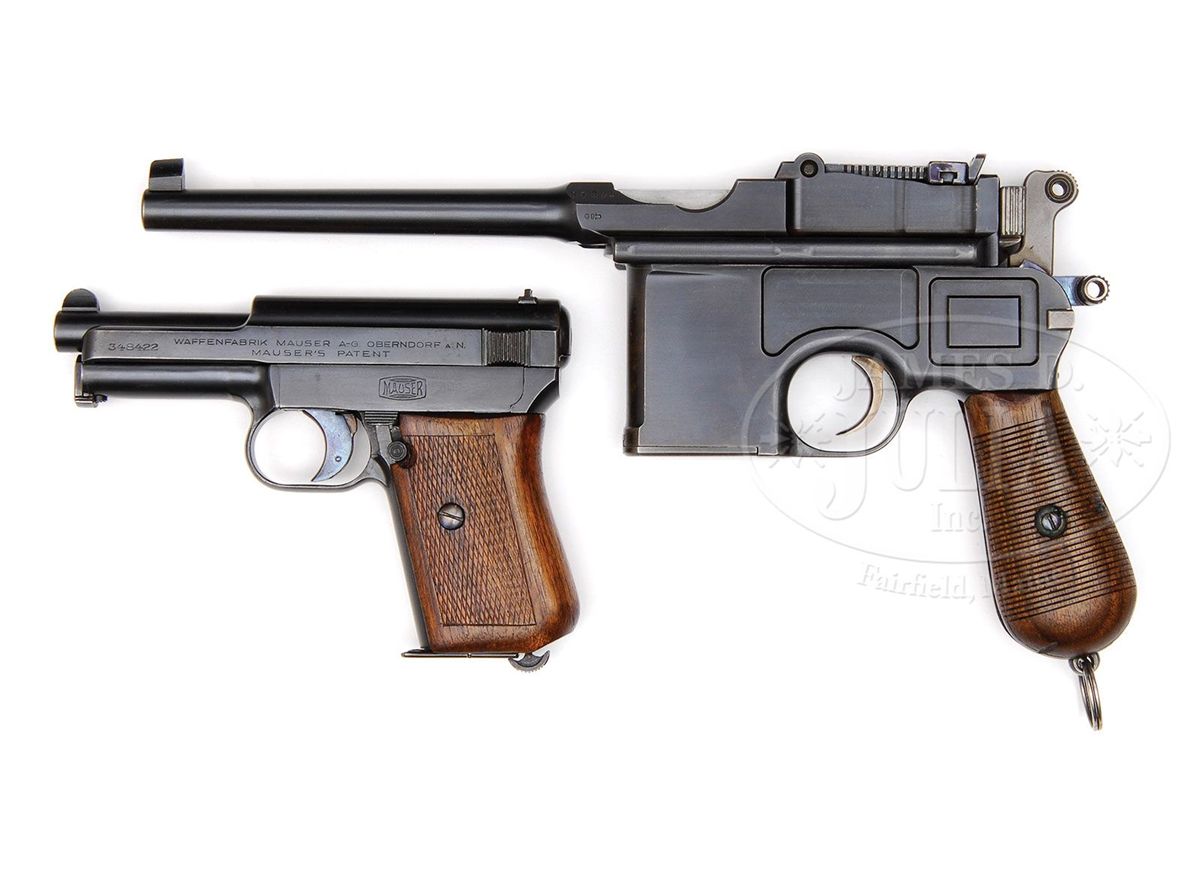*PRE-WAR COMMERCIAL MAUSER C96 & MODEL 1914 POCKET PISTOL CASED SET.
