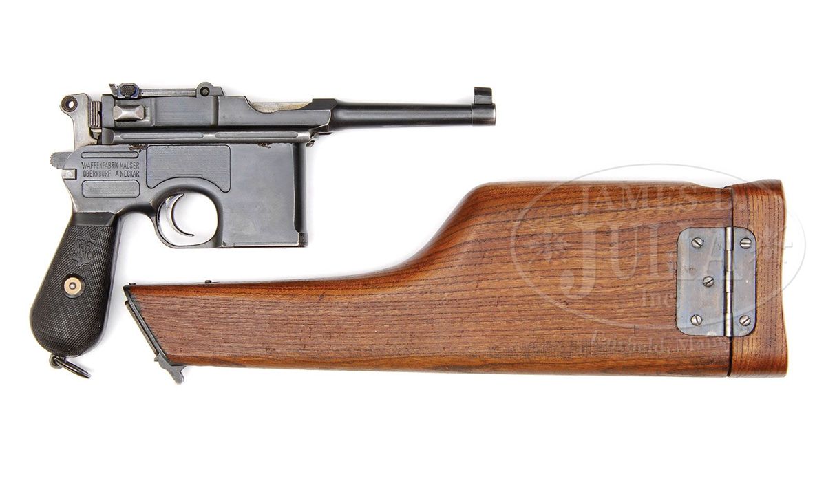 *MAUSER C96 FRENCH GENDARME WITH CORRECT STOCK.