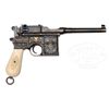 *HIGHLY EMBELLISHED, GOLD AND SILVER INLAID, MAUSER C96 MODEL 1930 ...