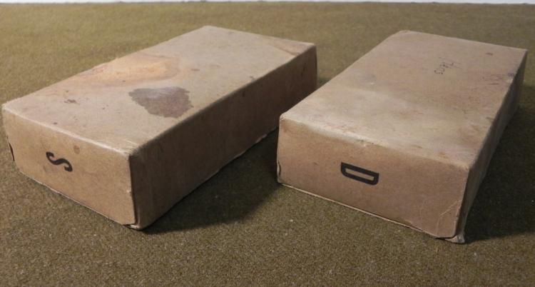 TWO ORIGINAL WWII ARMY COMBAT FIELD K RATION KITS