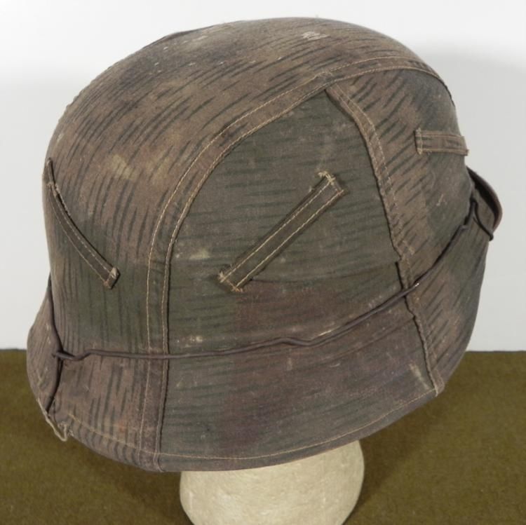 NAZI WEHRMACHT/ARMY M40 CLOTH & WIRE CAMO HELMET