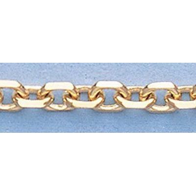Pure Gold 16" 14k Gold-Yellow 3.0mm D/C Boston Chain