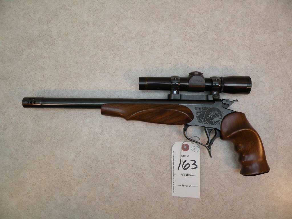 Thompson 45-70 Contender w/extra grips/barrels/forearm, Leupold scope ...