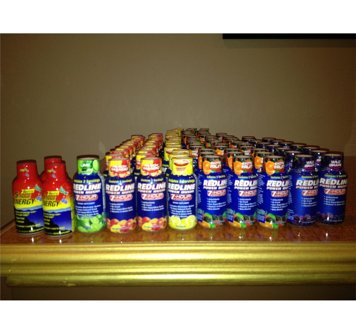 Redline Power Rush and 5-Hour Energy Shots