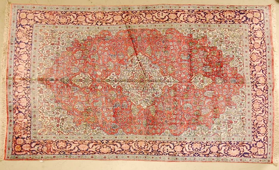 Handmade Kashmere Rug 10'10" x 7'