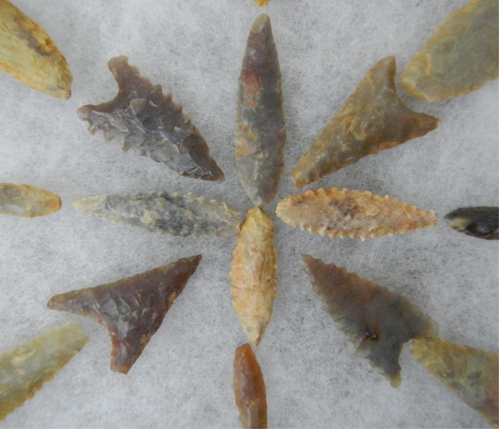 Collection of Montana Canada Arrowheads