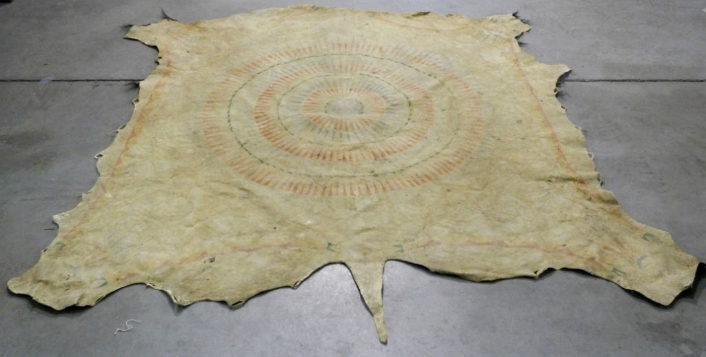 Sioux Painted Buffalo Hide pre-1850's