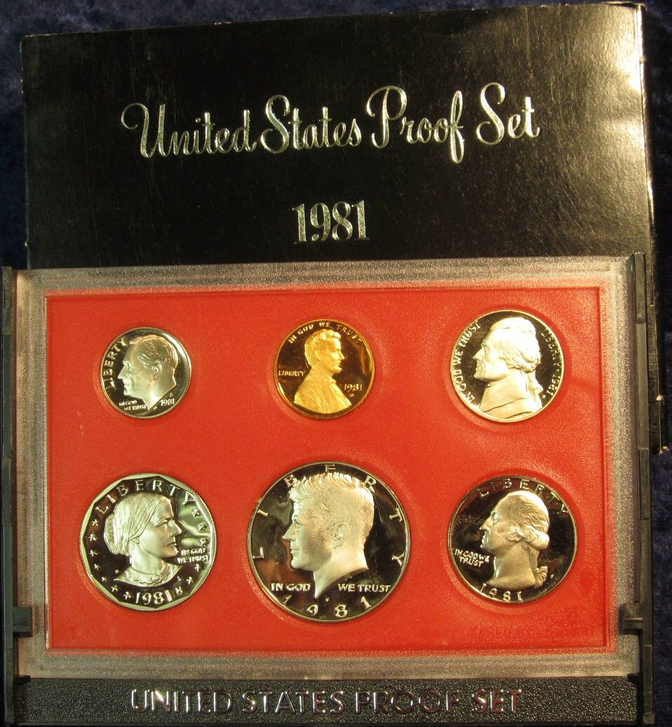 776. 1981 S U.S. Proof Set. Type one. Original as issued.
