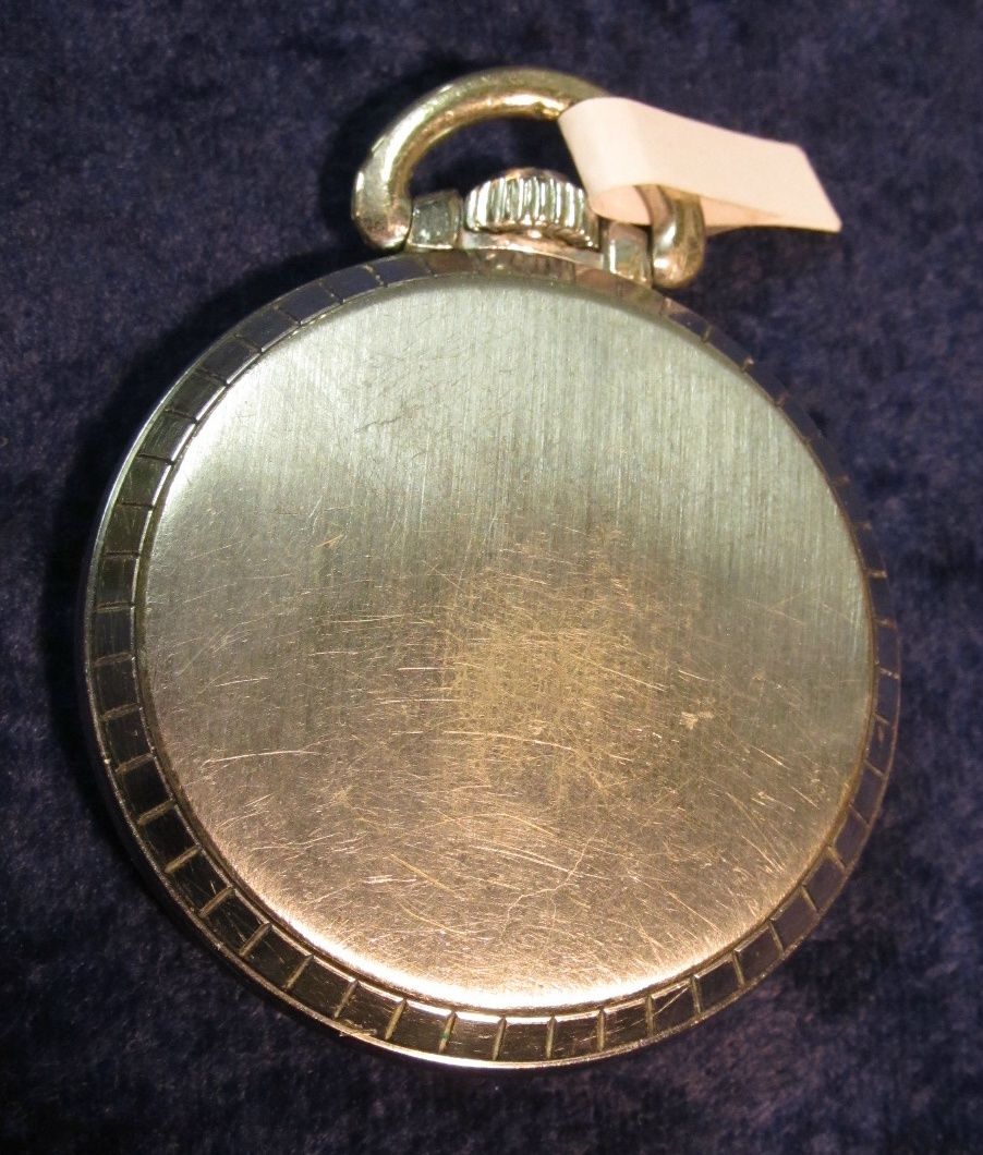 1333. Orvin Pocket Watch. 17 Jewels. Open face. Silver colored.