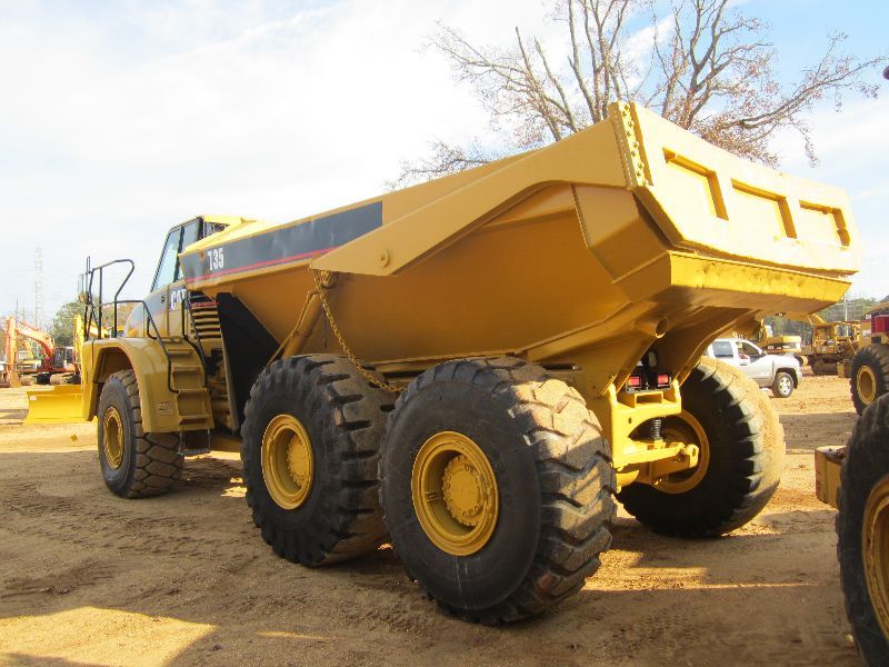 CAT 735 ARTICULATED DUMP, S/N AWR00344 (03 YR) 35 TON CAPACITY, 6X6, ECAB W/AIR, 26.5X25 TIRES ...
