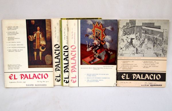 1957 Five ''El Palacio'' Magazines