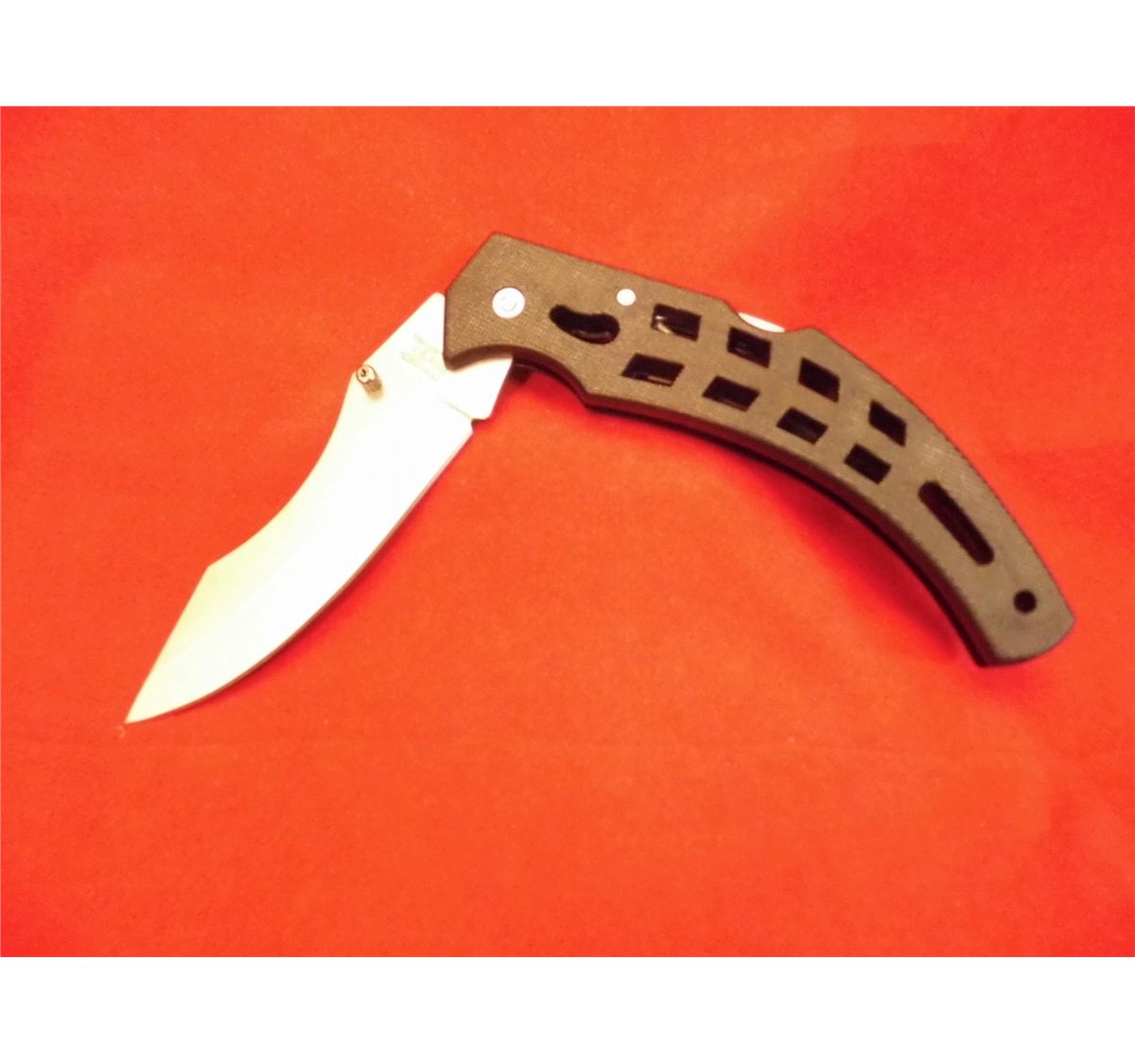 Swamp Lizard Black 5 inch Stainless Steel Lockback Knife with Vented ...