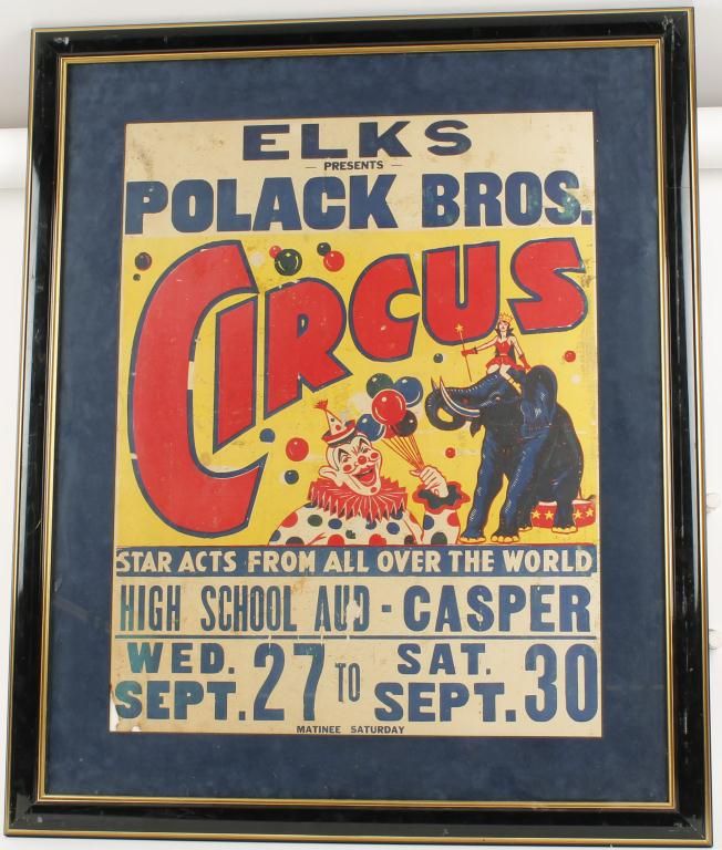 Polack Brothers Original Circus Poster