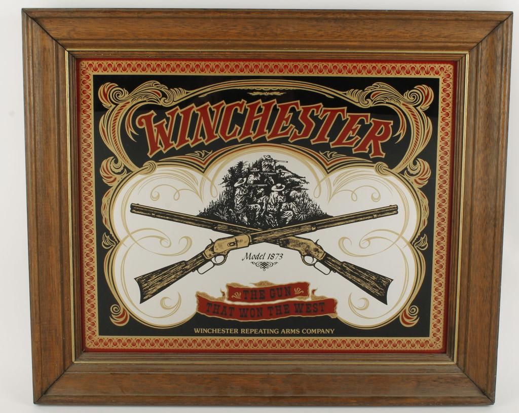 Winchester Repeating Arms Co. Mirror Advertiser