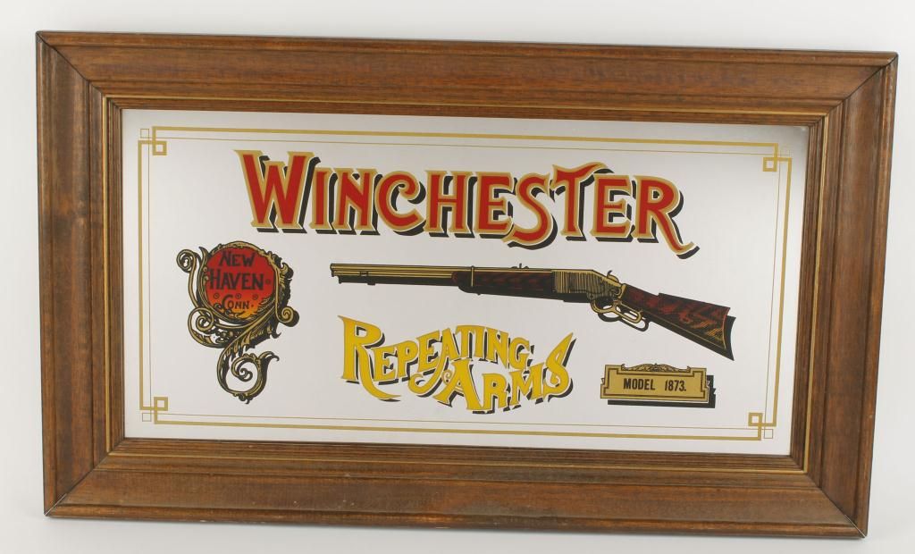 Winchester Repeating Arms Co. Mirror Advertiser