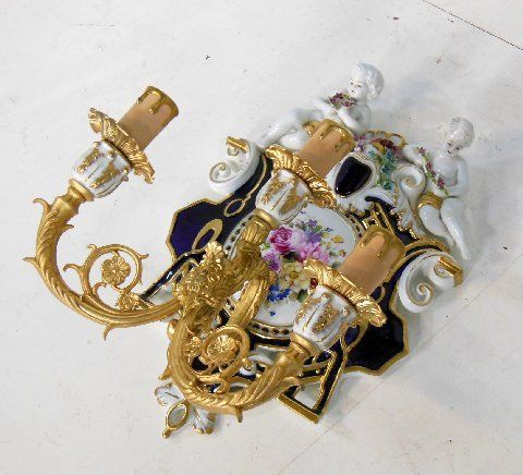 Reproduction porcelain & bronze sevres style