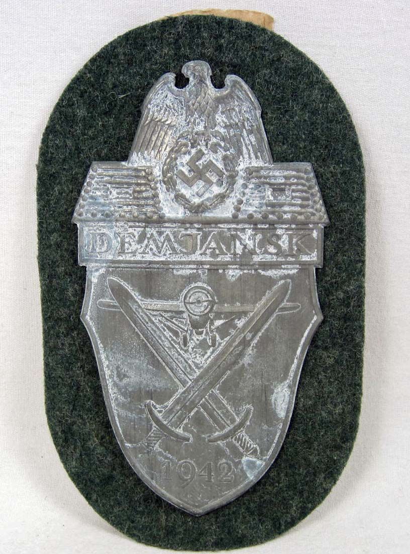GERMAN NAZI ARMY DEMJANSK SLEEVE SHIELD