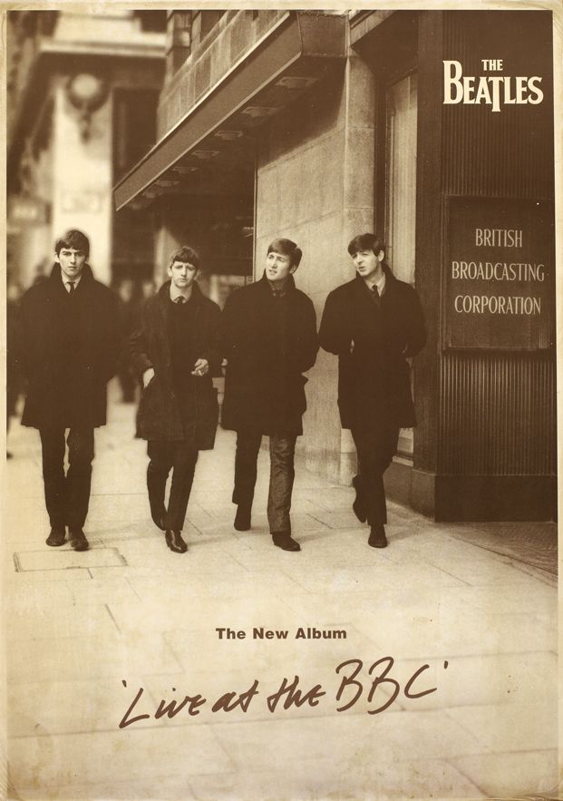 1963 (April). The Beatles Live at The BBC promotional poster