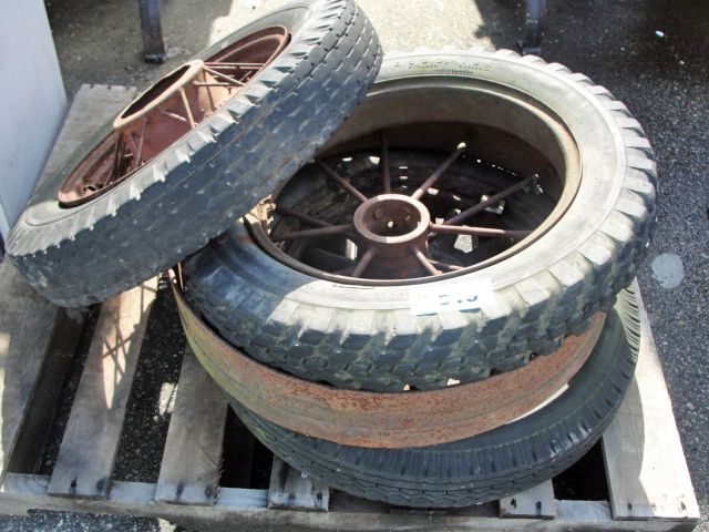 Lot of 4 antique tires