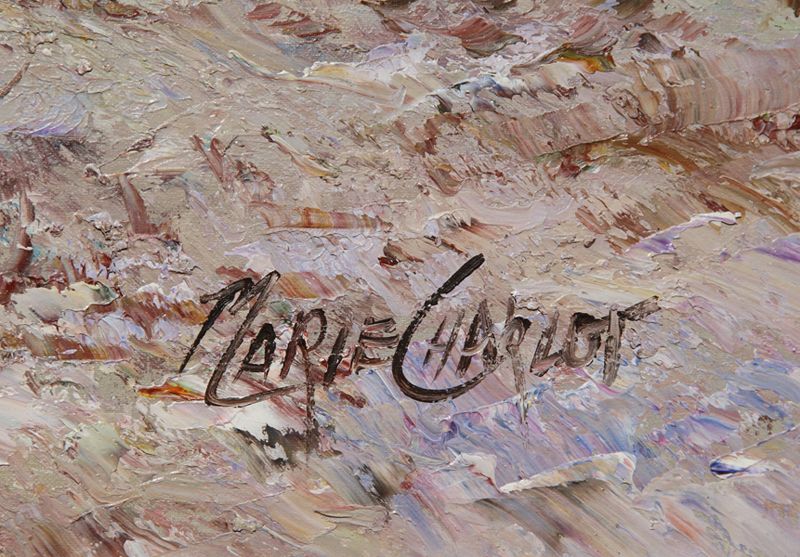 Marie Charlot, Girls at the Beach, Oil Painting